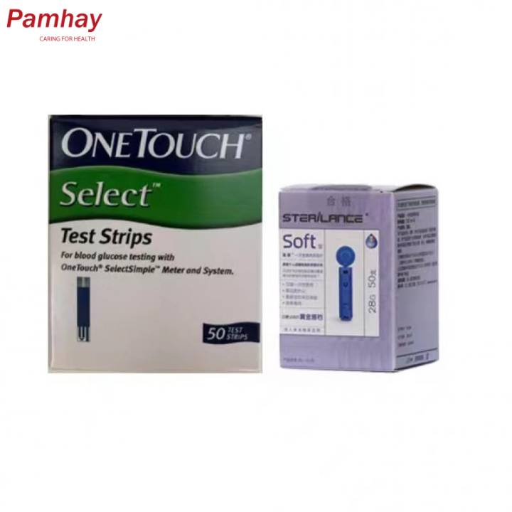One Touch Select Simple Test Strips 50แผ่น + 50เข็ม ( Expiry: ตุลาคม ...