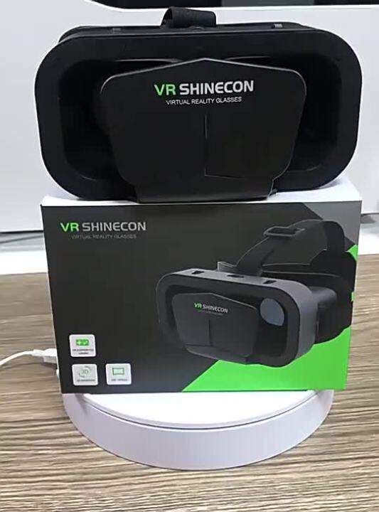 (ร้อน) VR Shinecon ใหม่3D เสมือนจริงแว่นตาเล่นเกมชุดหูฟังเข้ากันได้กับ ...