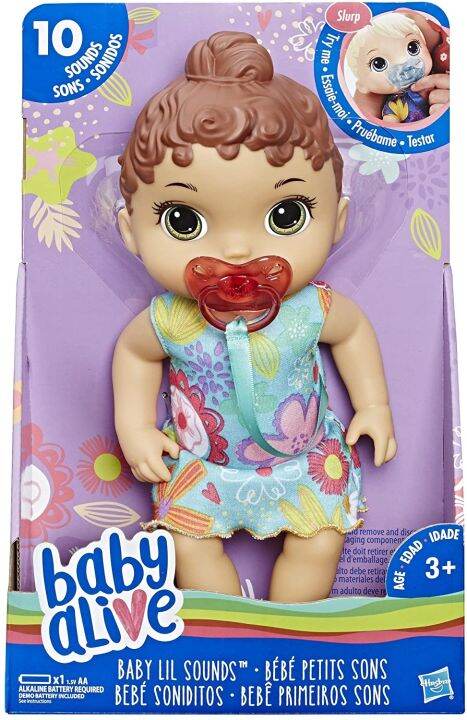 Baby Alive Baby Lil Sounds Brown Hair | Lazada PH