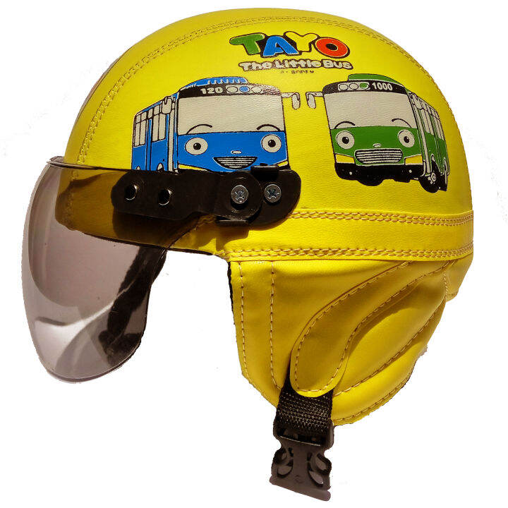 Helm Anak anak retro kaca riben lucu usia 1 sampai 4 tahun Motif Bus ...