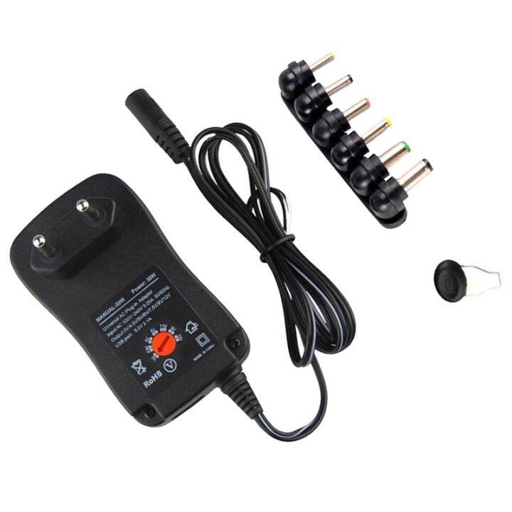 30W 3V 4.5V 5V 6V 7.5V 9V 12V AC/DC Adapter Adjustable Power Adapters ...