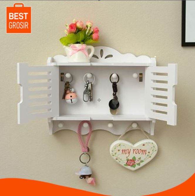 Rak Gantungan Kunci 2 Pintu Dekorasi Tempat Perlengkapan Organizer ...