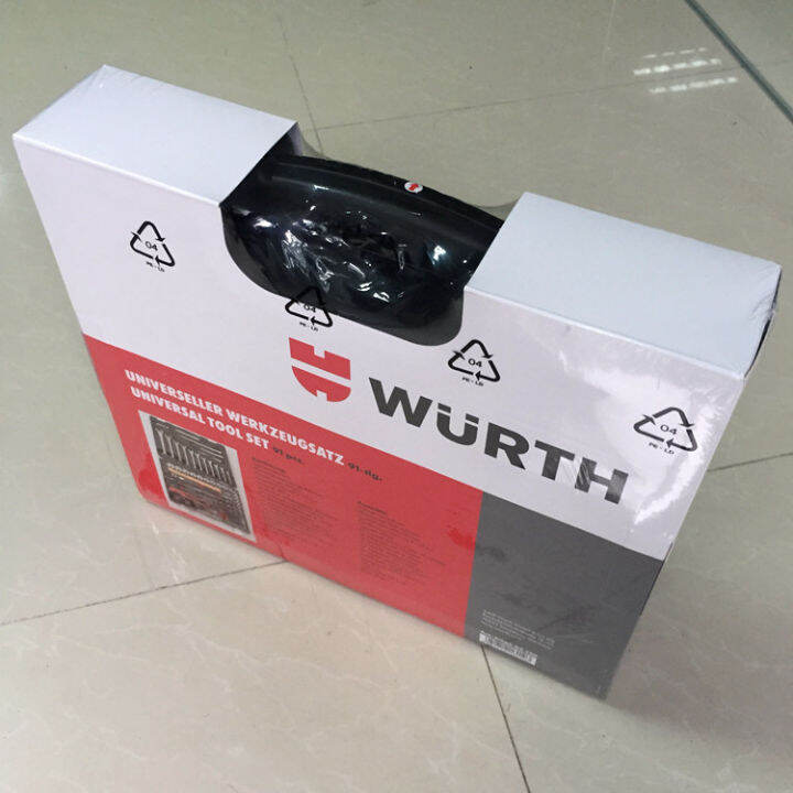 Germany original WURTH auto repair universal tool set 91-piece toolbox ...