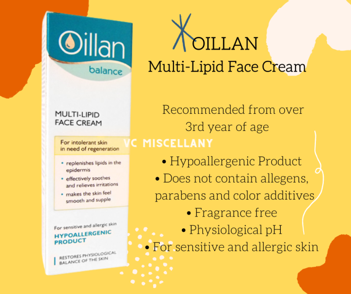Oillan Multi Lipid Face Cream (100% Genuine) | Lazada PH