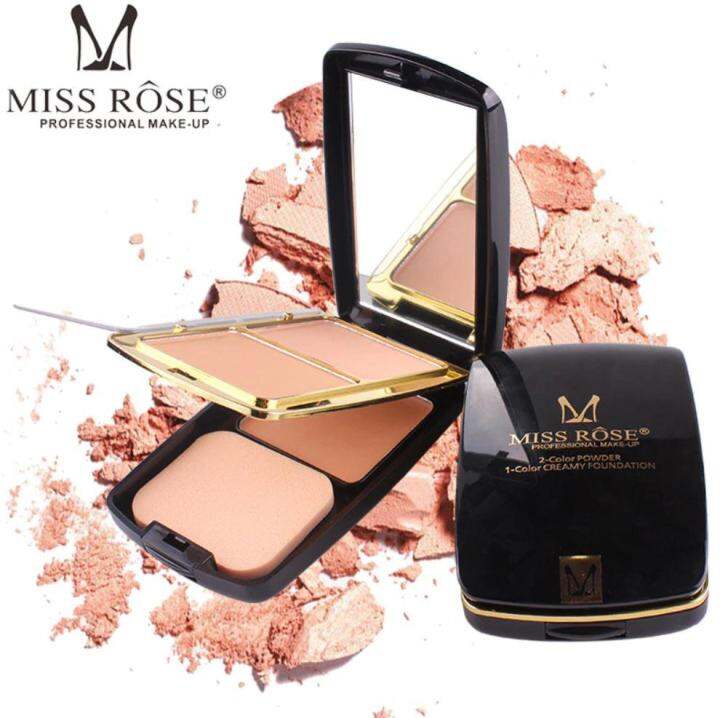 Miss Rose Compact Powder+foundation 3 in 1 | Lazada