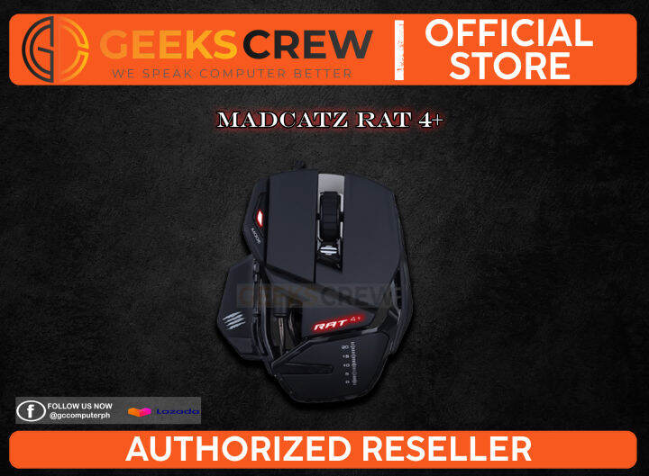 Mad Catz Rat 4+ Optical Gaming Mouse (Black) | Lazada PH