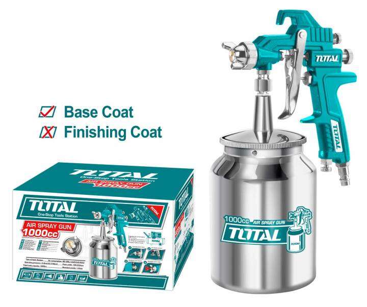 TOTAL 1.8mm Air Spray Gun 1000cc (TAT1105) | Lazada PH