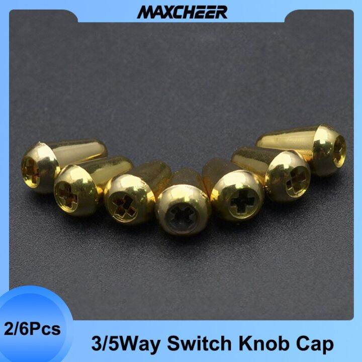 2Pcs/6Pcs Plastic Electric Guitar Switch Tip 3Way 5Way Switch Knob Cap ...