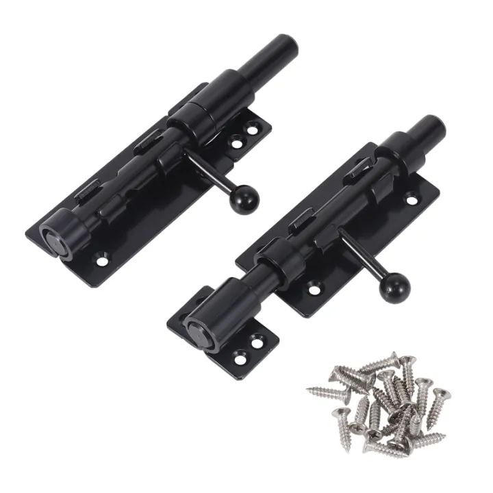 2Pcs Heavy Duty 304 Stainless Steel Latches 14mm Dia Solid Barrel Bolt ...