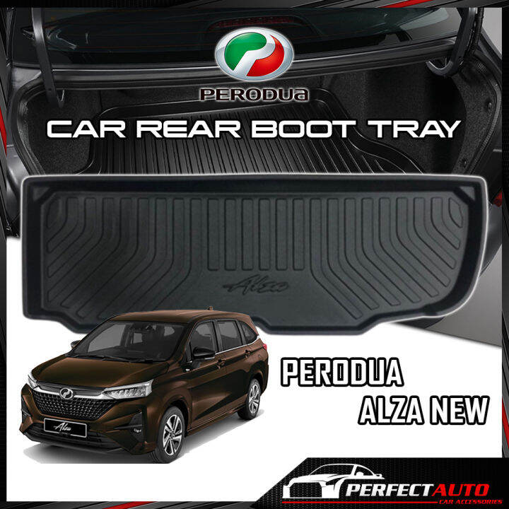 For Perodua Alza 2023 Copolymer Car Boot Tray Luggage Cargo Trunk Tray ...