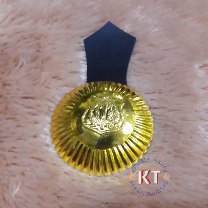 tanda jabatan satpam 5cm kuning/lencana/tanjab security gantung besar ...
