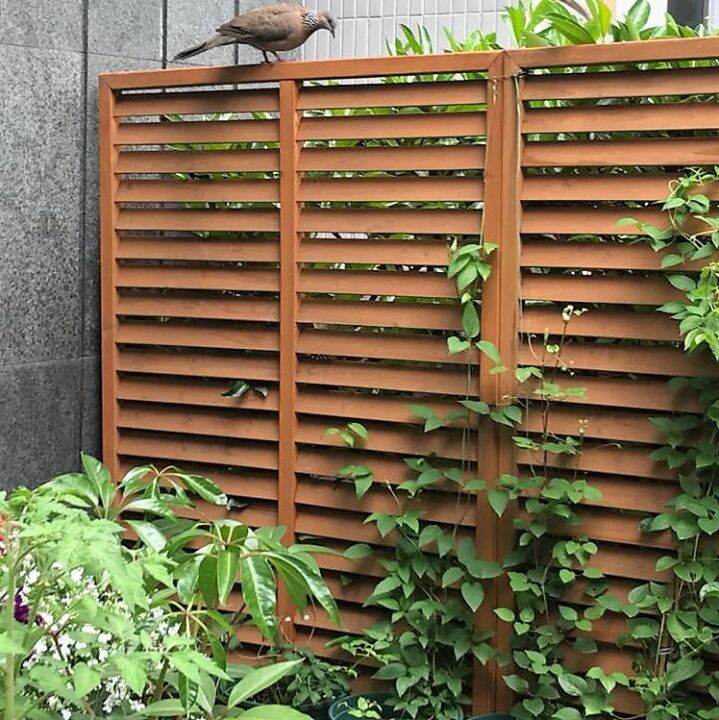 Wooden shutter partition outdoor courtyard balcony fence indoor screen ...
