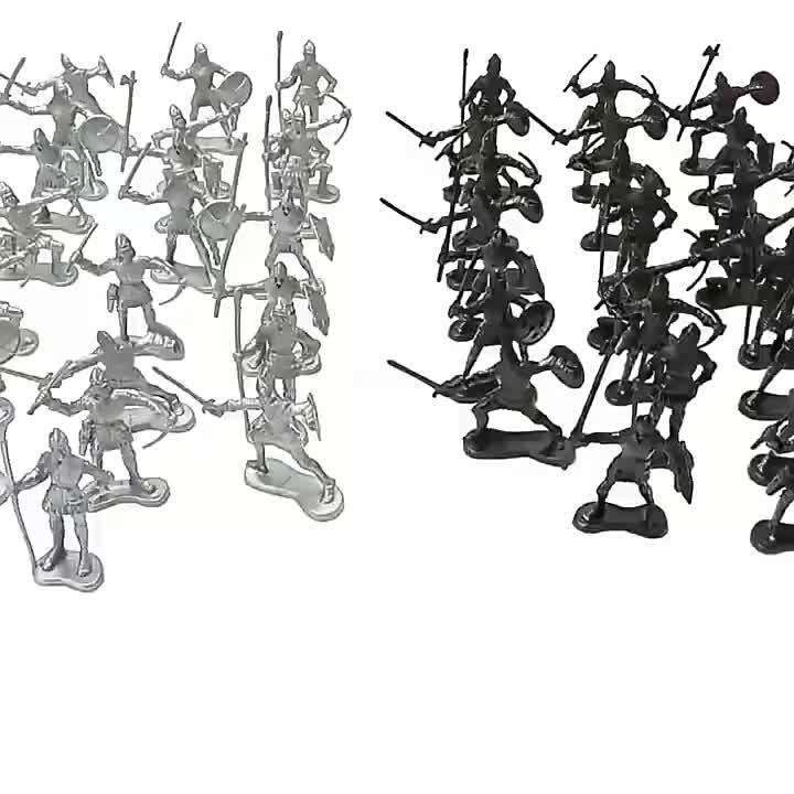 Medieval 52PCS Cavalry Riding Model Suit Static Military Soldier Model ...