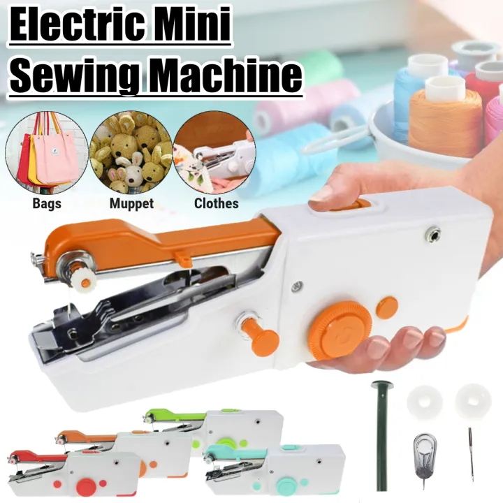 Mini Handheld Stitch แบบพกพาโมเดิร์น3สไตล์อัตโนมัติจักรเย็บผ้า Travel ...