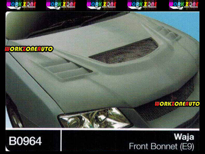 B0964 Proton Waja Fiber Front Bonnet (E9) Body kit Bodykit | Lazada