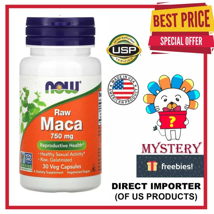 Now Foods, Raw Maca, 750 mg, 30 Veg Capsules | Lazada PH