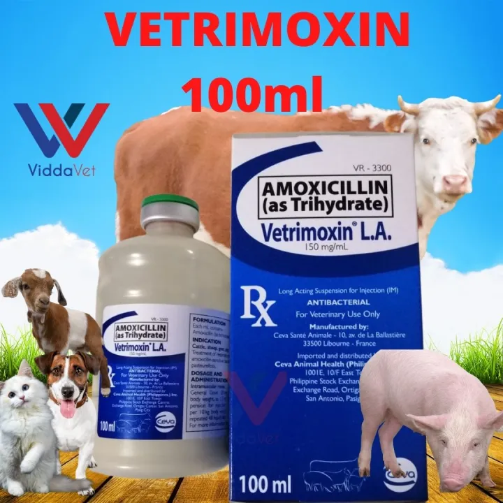 Vetrimoxin 100ml for animals pig goat cattle made in France | Lazada PH