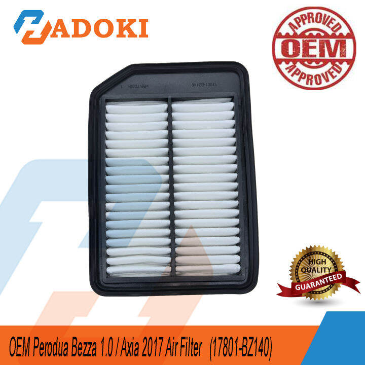 OEM Perodua Bezza 1.0 / Axia 2017 Air Filter (17801-BZ140) | Lazada