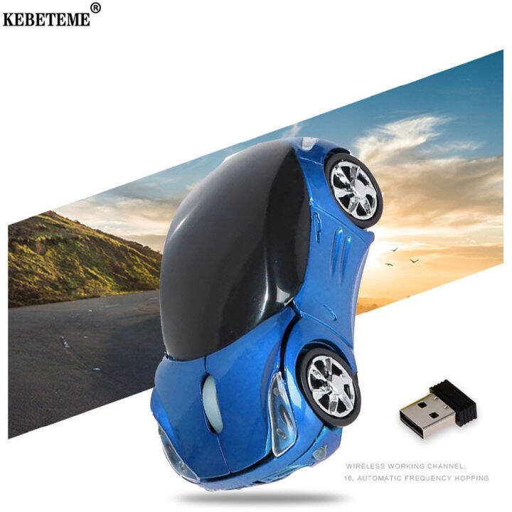 Kebeteme 2.4 GHZ Wireless Mouse Optik dan Mouse Mobil Styling dengan ...