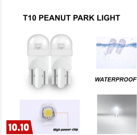 T10 PEANUT BULB LED UNIVERSAL FOR MOTORCYCLE(STAR LIGHT) | Lazada PH