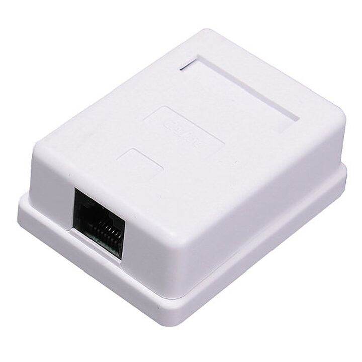 RJ45 Junction Box Information Module White Unshielded Desktop Extension ...