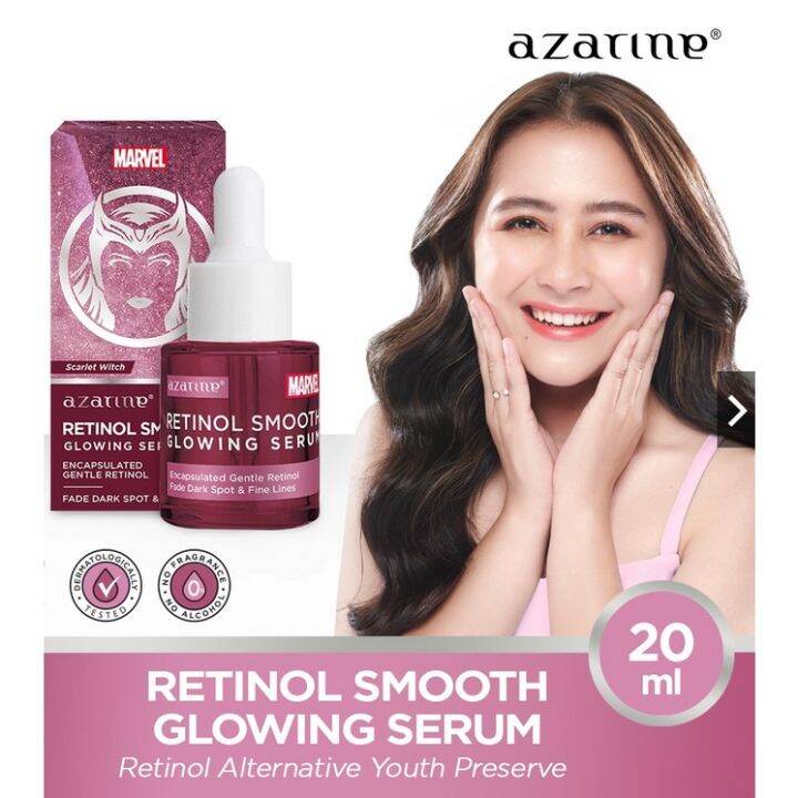 Azarine X Marvel Retinol Smooth Glowing Serum - 20ml | Lazada Indonesia