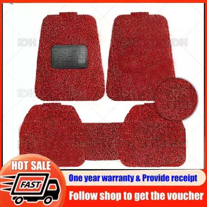 Universal Coil Rubber Matting 5pcs/set nomad spaghetti car mat floor ...