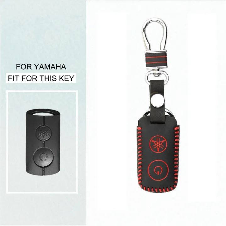 สำหรับยามาฮ่า nvx/xmax keyless ระยะไกลที่สำคัญซองหนังปกกรณีกุญแจรถ ...