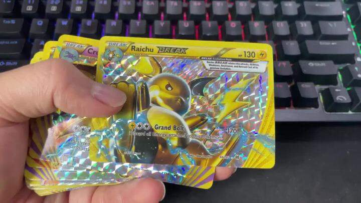 xiu1Newest Pokemon TCG XY Break Card Golden Arcanine Ho-Oh Lugia ...