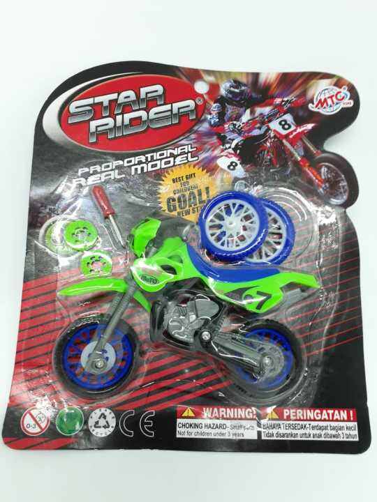mainan motor cross star rider bongkar pasang | Lazada Indonesia