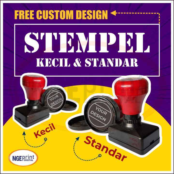 [FREE DESIGN] Stempel Custom Logo, Stempel KOTAK/BULAT/OVAL, Stempel ...