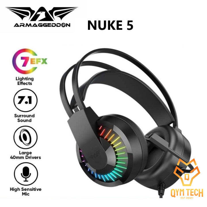 ARMAGGEDDON Nuke 5 Surround Sound Gaming Headphone | Lazada