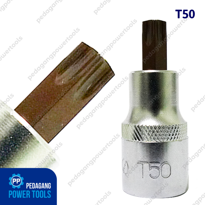 LIPPRO TT-T50 Star Bit Socket 1/2" Inch Short Mata Sok Kunci L Bintang ...