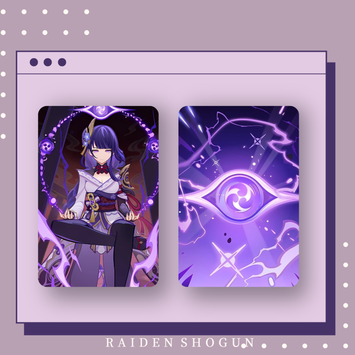 Genshin Impact TCG Character Photocard - Laminated Coat | Lazada PH