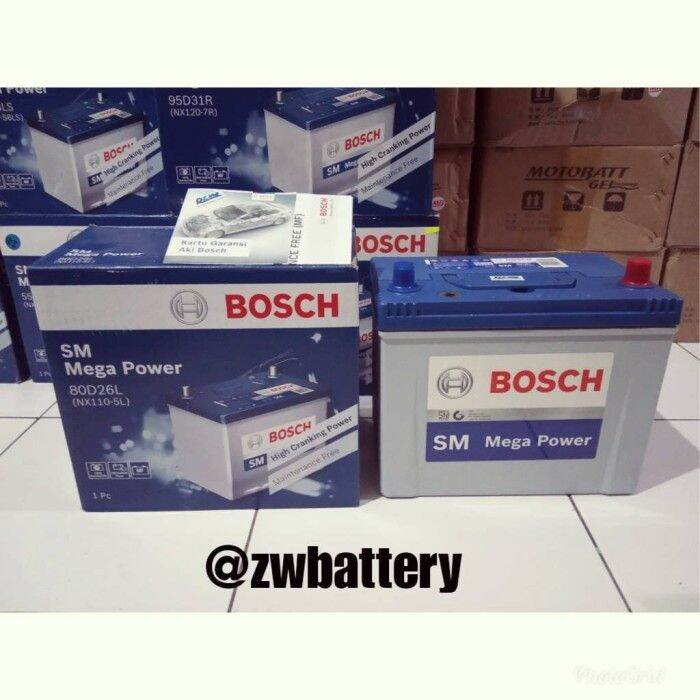 Aki Mobil Mitsubishi New Pajero Sport Diesel 80D26L Bosch Mf 70Ah ...