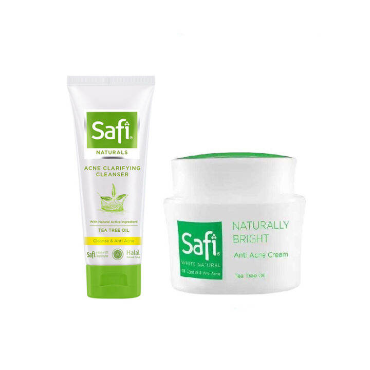 [Paket Kecil] Safi Naturals Acne Mattifying Cream 20gr + Acne Cleanser ...