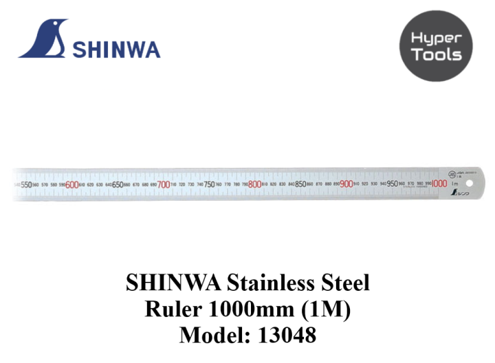 SHINWA (Japan) Stainless Steel Ruler 15cm - 1mtr (Model: 13005 / 13013 ... SHINWA (Japan) Stainless Steel Ruler 15cm - 1mtr (Model: 13005 / 13013 ...