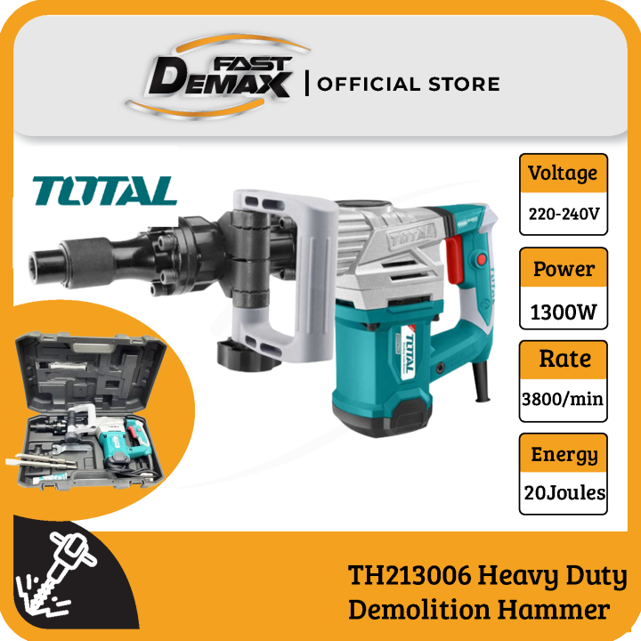 "TOTAL" : TH213006 - Heavy Duty Demolition Hammer With Anti Vibration ...
