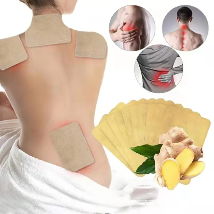 Super effective Ginger Patches pain relief Warm Patch Hot Compress Ginger Paste Neck Shoulder ...