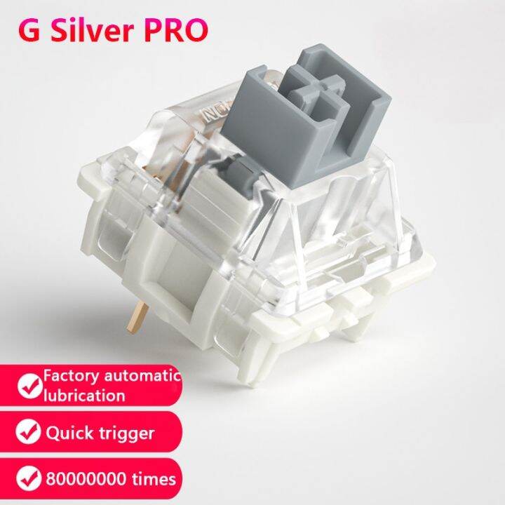Gateron Silver Pro Switch เชิงเส้นแบบสองขั้นตอนสปริงสำหรับคีย์บอร์ดแบบ ...