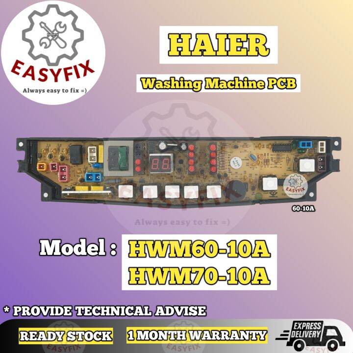 HWM60-10A / HWM70-10A HAIER WASHING MACHINE PCB BOARD (CONTROL BOARD ...