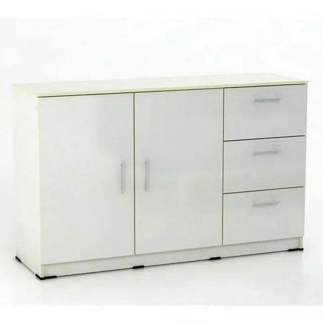 Lemari Buffet Multifungsi Alba SB120 Limited edition White bufet bupet ...