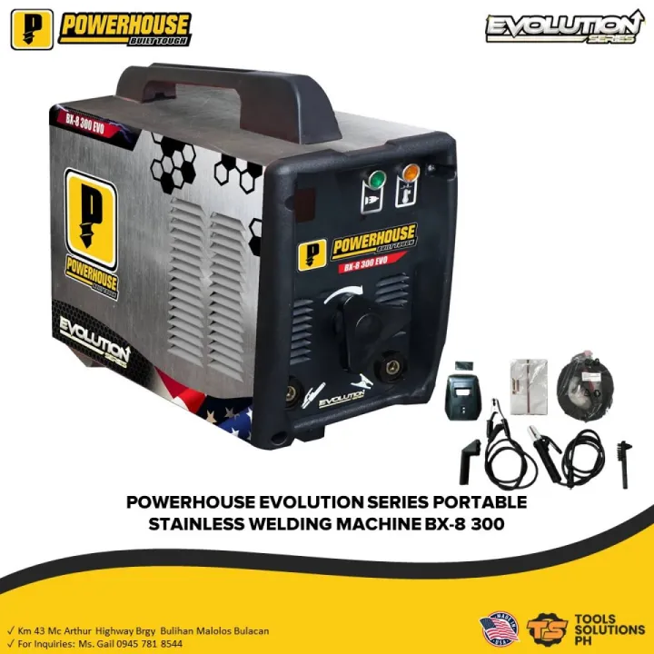 POWERHOUSE EVOLUTION SERIES PORTABLE STAINLESS WELDING MACHINE BX-8 300 ...