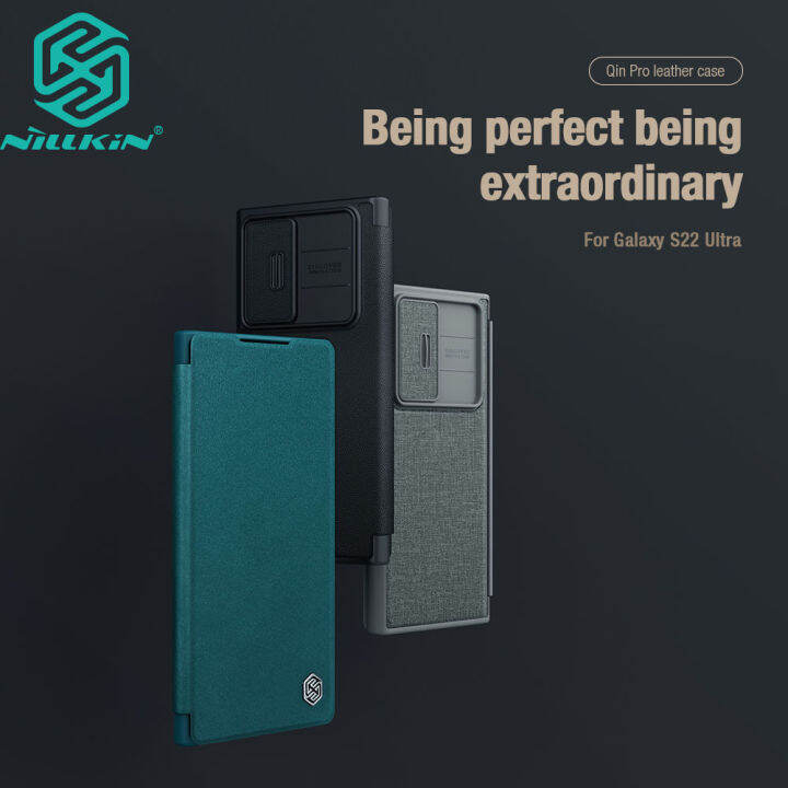 Nillkin Leather Case for Samsung Galaxy S22 / S22+ / S22 Ultra 5G Qin ...