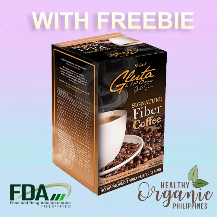 Gluta Lipo Fiber Coffee Detox Slimming Whitening Glutathione Glutalipo ...