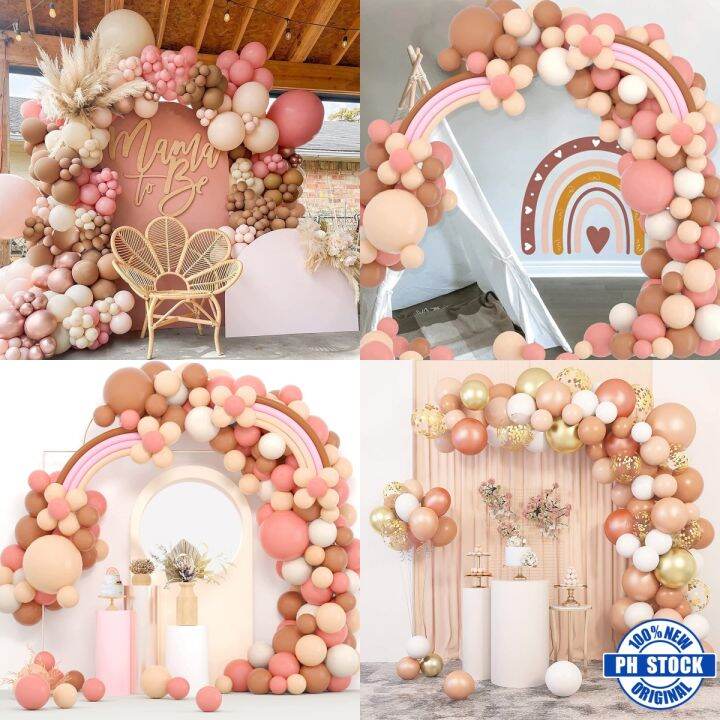 ASONE Boho Rainbow Party Decorations, Boho Rainbow Balloon Garland Kit ...