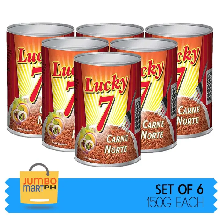 LUCKY 7 CARNE NORTE 150G / SET OF 6 | Lazada PH