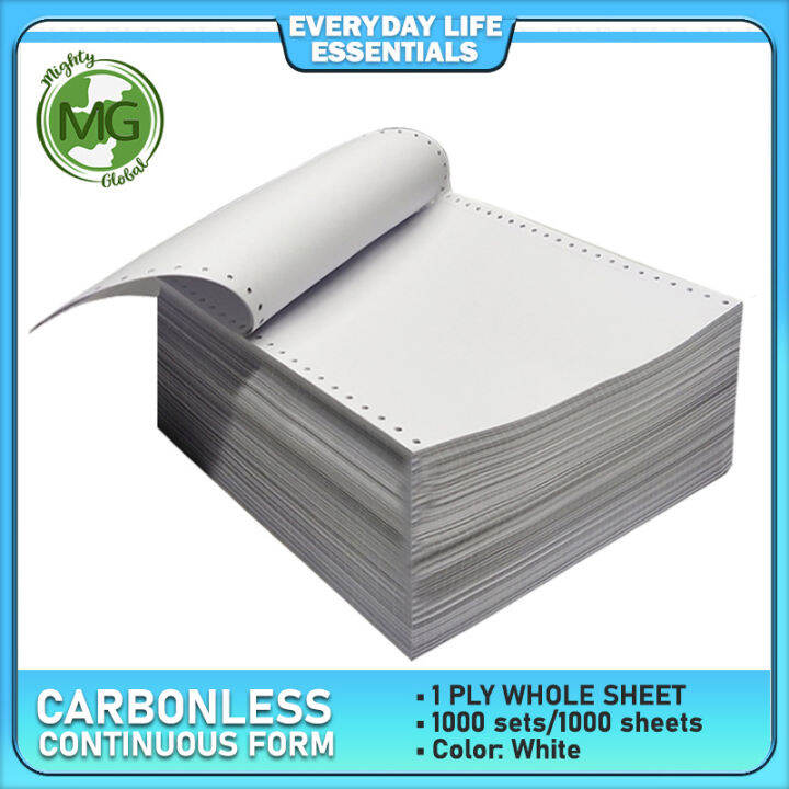 Carbonless Continuous Form 1 Ply 2 Ply 3 Ply 4 Ply Colored WHOLE SHEET ...