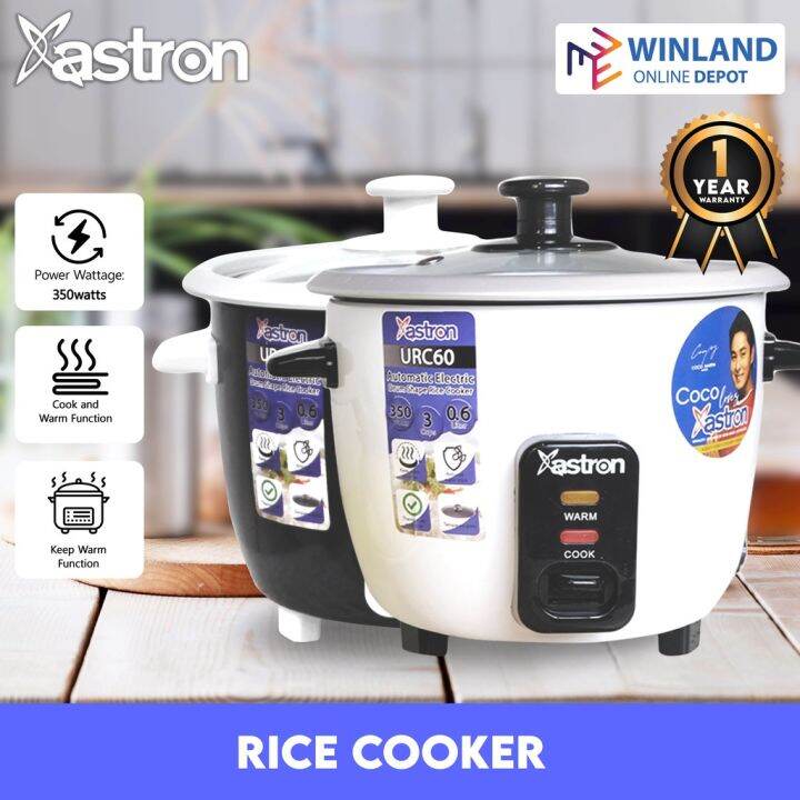 ASTRON by Winland Automatic Electric Drum Shape Rice Cooker 1.2L | 6 ...