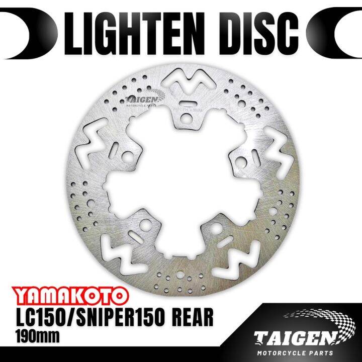 YAMAKOTO LC150/SNIPER150 REAR 190mm Lighten Disc | Lazada PH